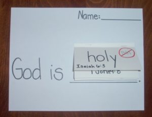Attributes of God Activities: Flip Book for Kids