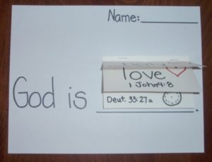 Attributes of God Activities: Flip Book for Kids
