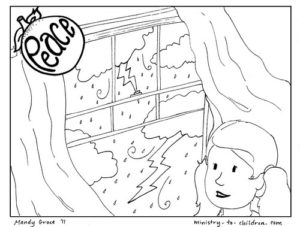 Peace Coloring Page (free printable for kids)