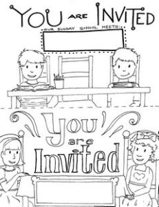 Printable Sunday School Invitations Templates
