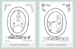 Obey Your Parents Coloring Page