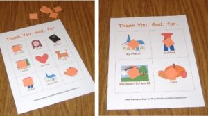 Thankgiving Game (BIBLE BINGO) for Sunday School