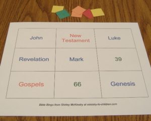 "Books of the Bible" Bingo Review Game - Ministry To Children