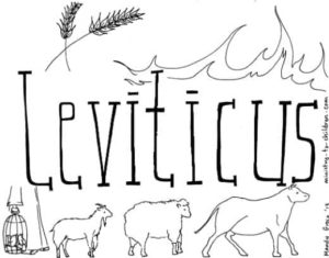 "Book of Leviticus" Bible Coloring Page for Children