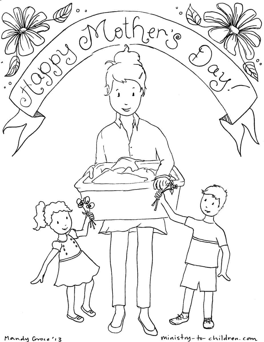 Happy Mother S Day Coloring Page Ministry To Children