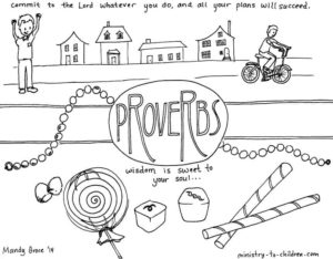 "Proverbs" Bible Coloring Page - Ministry To Children
