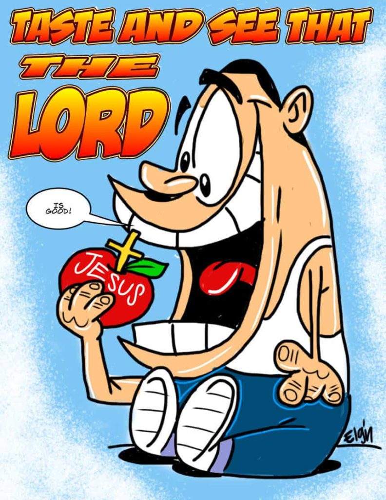 "Taste and See" Bible Cartoon & Coloring Page - Ministry To Children