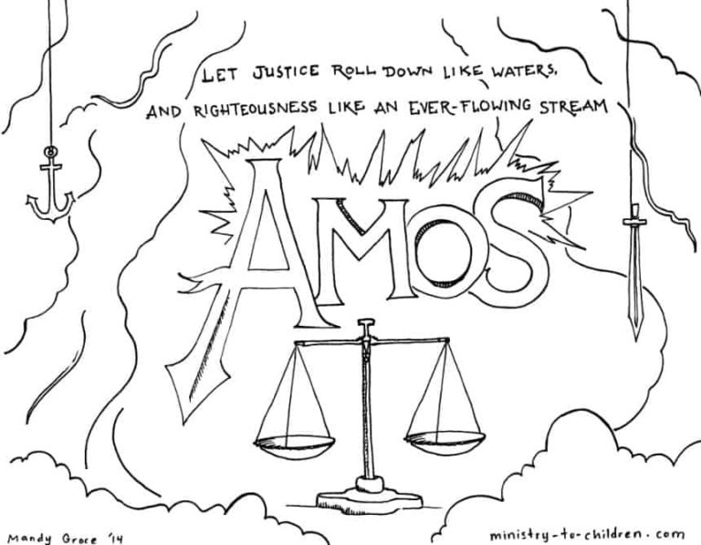 Amos Bible Coloring Page - Ministry To Children