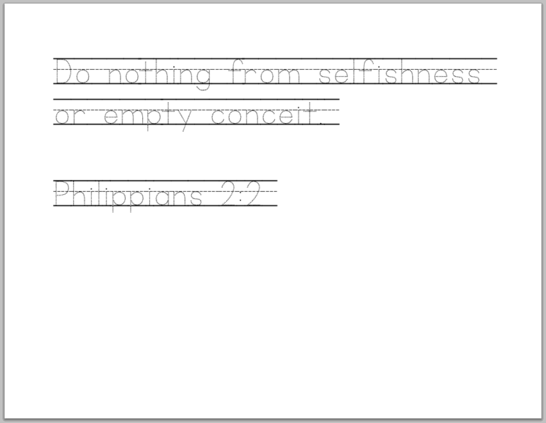 Philippians Bible Verses: 14 Pages of Writing Practice Printables ...