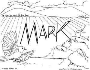"Mark" Bible Book Coloring Page - Ministry To Children