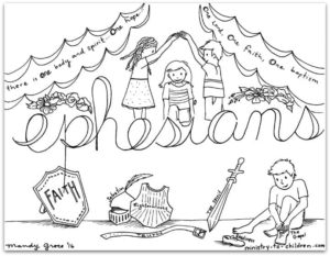 "Ephesians" Bible Book Coloring Page - Ministry To Children