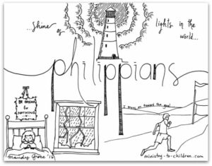 “Philippians” Bible Book Coloring Page - Ministry To Children