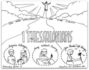 "1 Thessalonians" Bible Book Coloring Page - Ministry To Children