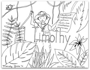 "1 Timothy" Bible Book Coloring Page - Ministry To Children