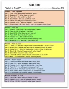 What is Trust? (Printable Devotions for Kids) - Ministry To Children