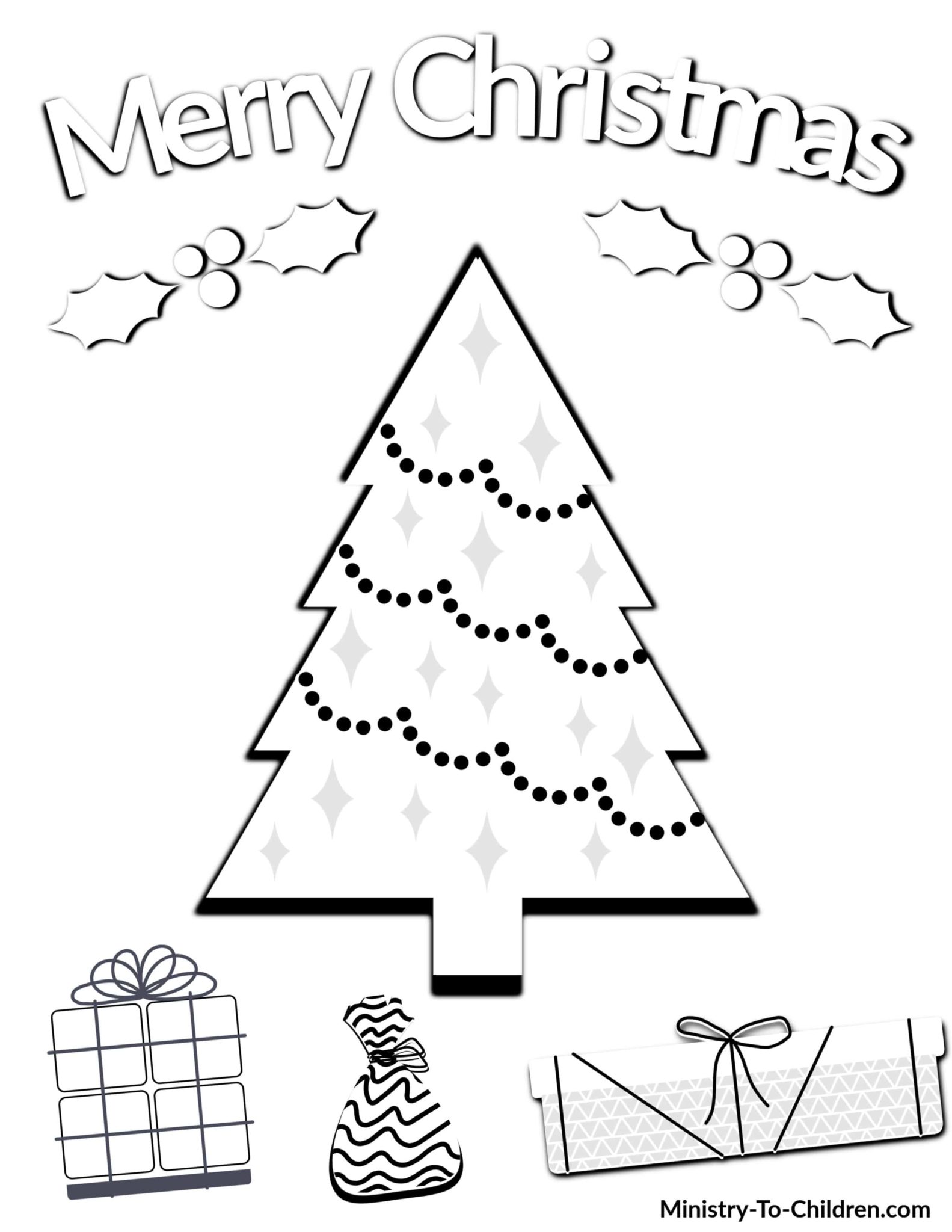 Christmas Coloring Pages for Kids (100% FREE) Easy Printable PDF