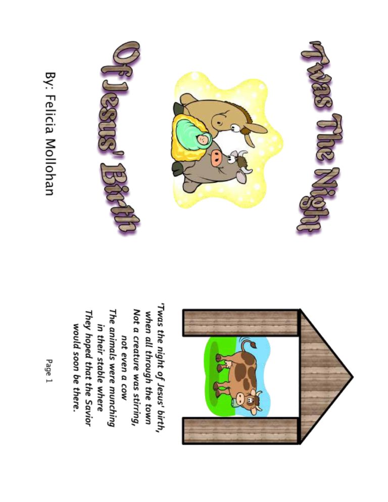 Story of Christmas (Printable PDF) Storybook about Jesus Birth ...