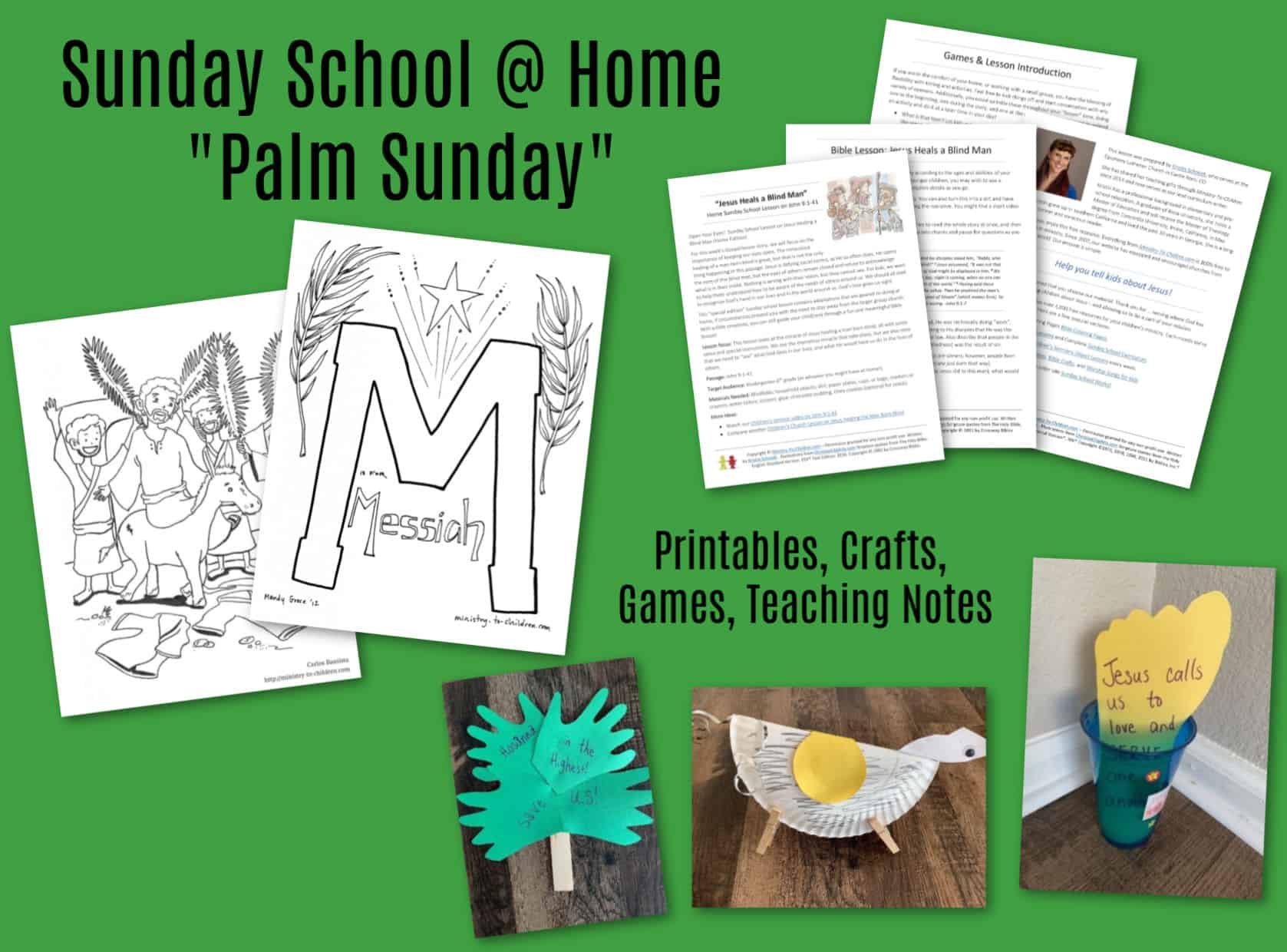 Palm Sunday for Kids: Lessons, Activities, Crafts on the Triumphant ...