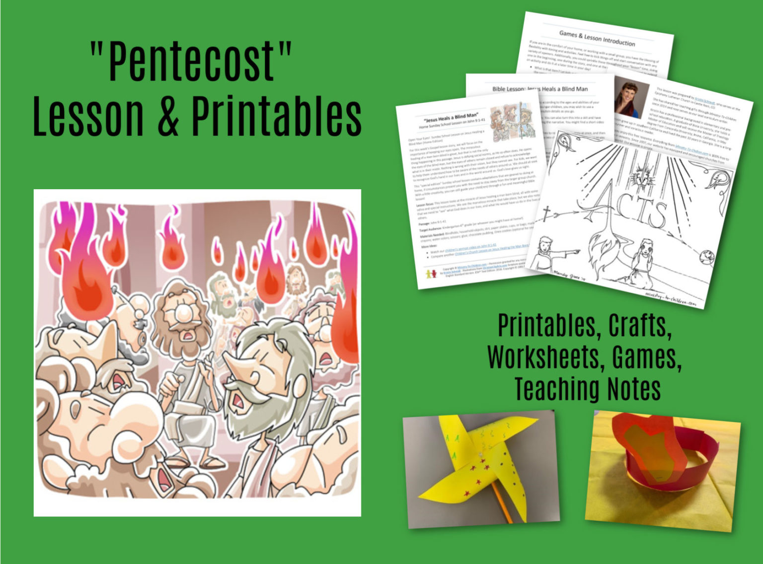 Pentecost Bible Study Lesson for Kids from Acts 2:1-21 - Ministry To ...