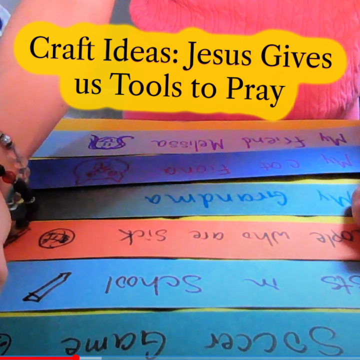 Bible Craft Ideas (John 17:6-19) Jesus Gives Us Tools for Prayer ...
