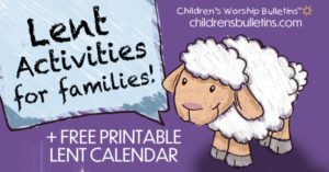 Lent Activities for Kids - Ministry To Children