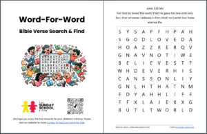 25 FREE Bible Verse Word Search Puzzles - PDF Printable Activity Sheets ...