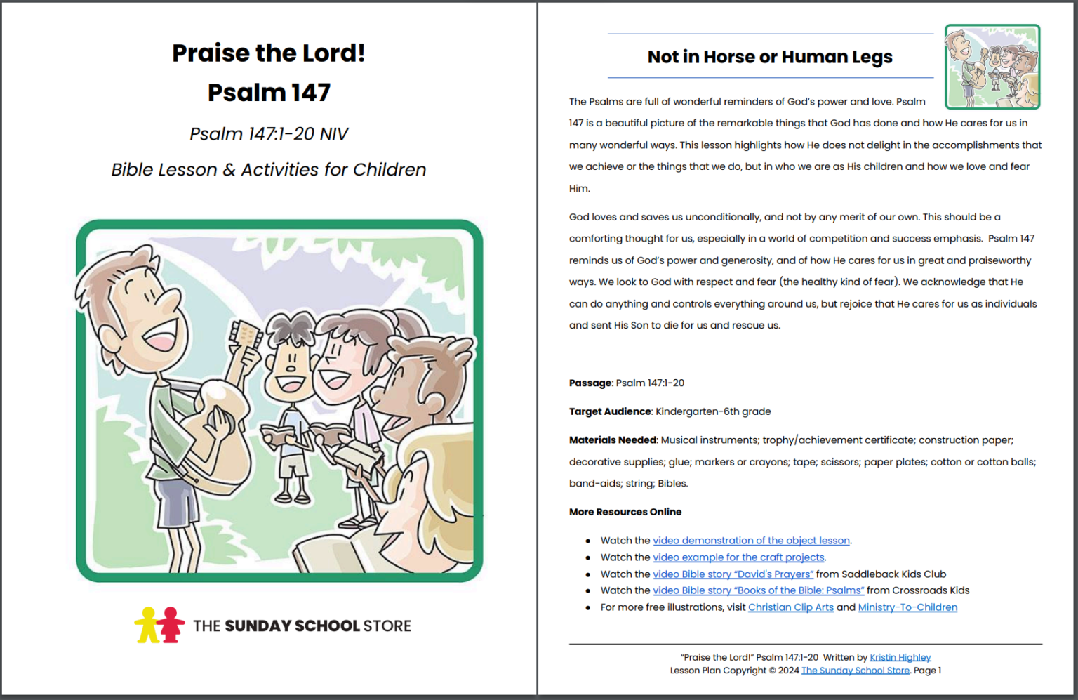 Psalms Curriculum for Kids - Ministry-To-Children