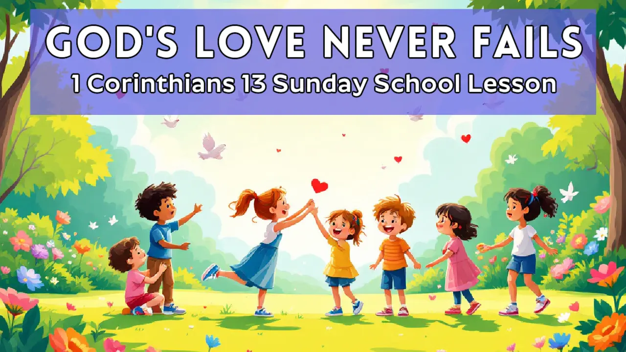 Kids Sunday School Lesson for 1 Corinthians 13:1-13 - Ministry To Children