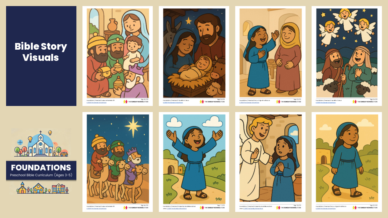 Free Preschool Christmas Bible Lessons (ages 3-5 years old) - Ministry ...