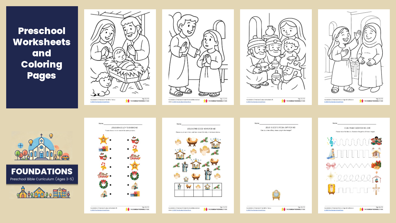 Free Preschool Christmas Bible Lessons (ages 3-5 years old) - Ministry ...