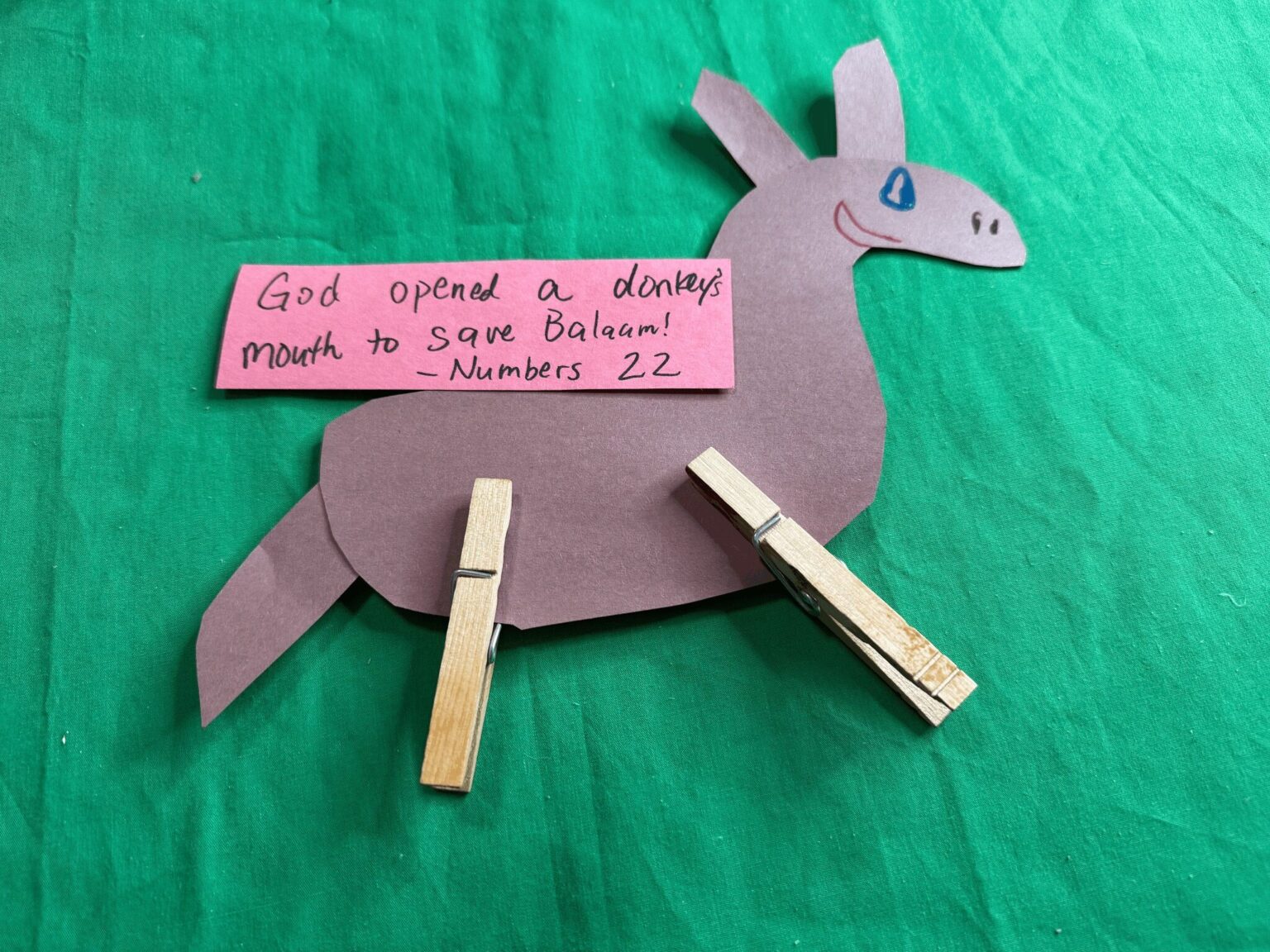 Bible Crafts - Balaam’s Donkey (Numbers 22:1-40) - Ministry To Children